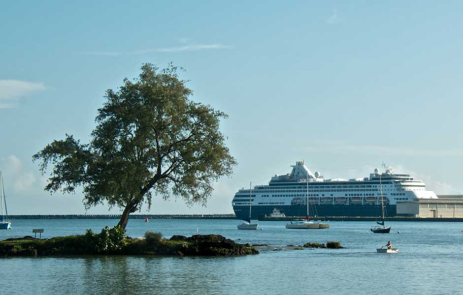 Port of Hilo on our Hawai'i and South Pacific Cruise